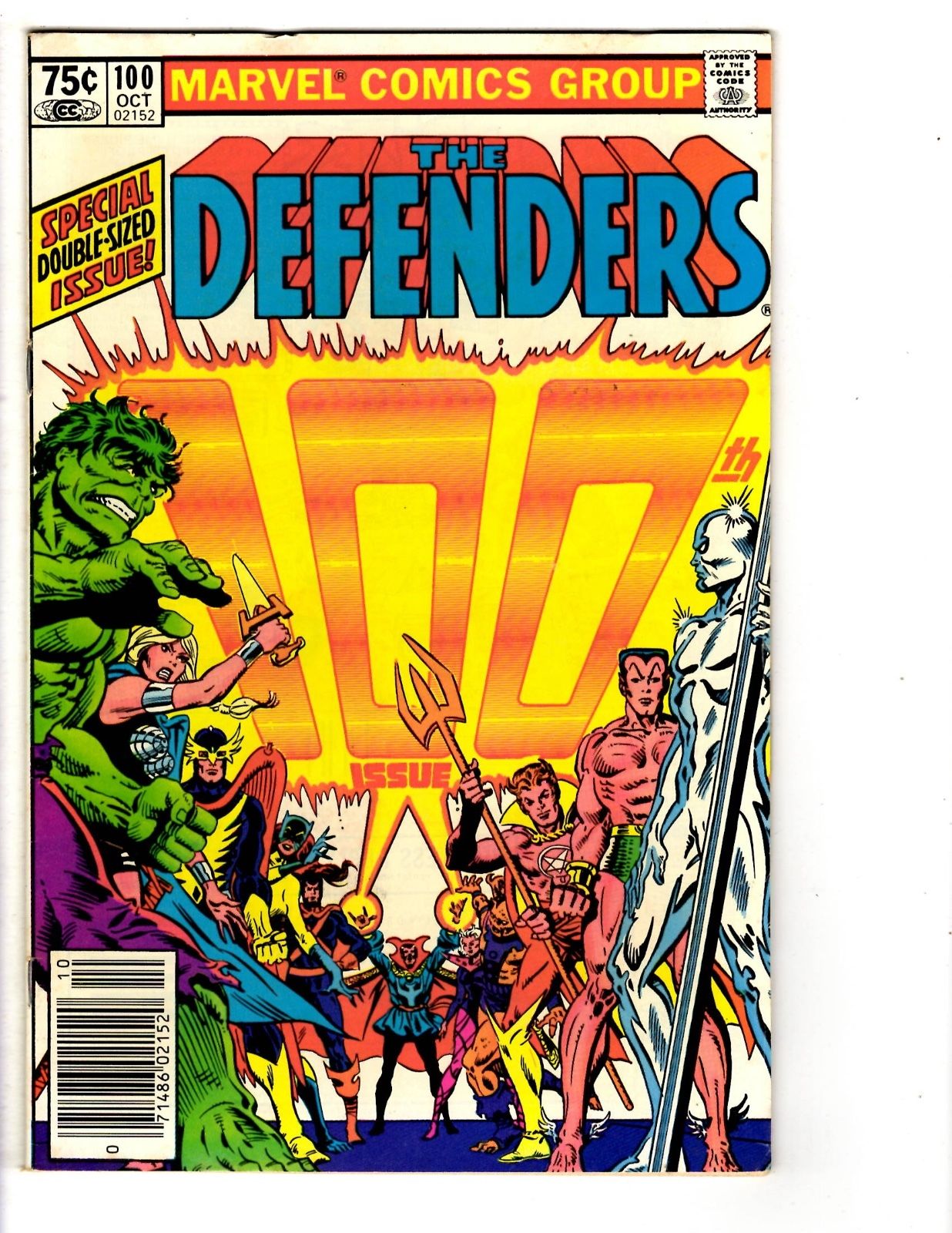 5 The Defenders Marvel Comic Books # 99 100 101 102 103 Hulk Silver ...