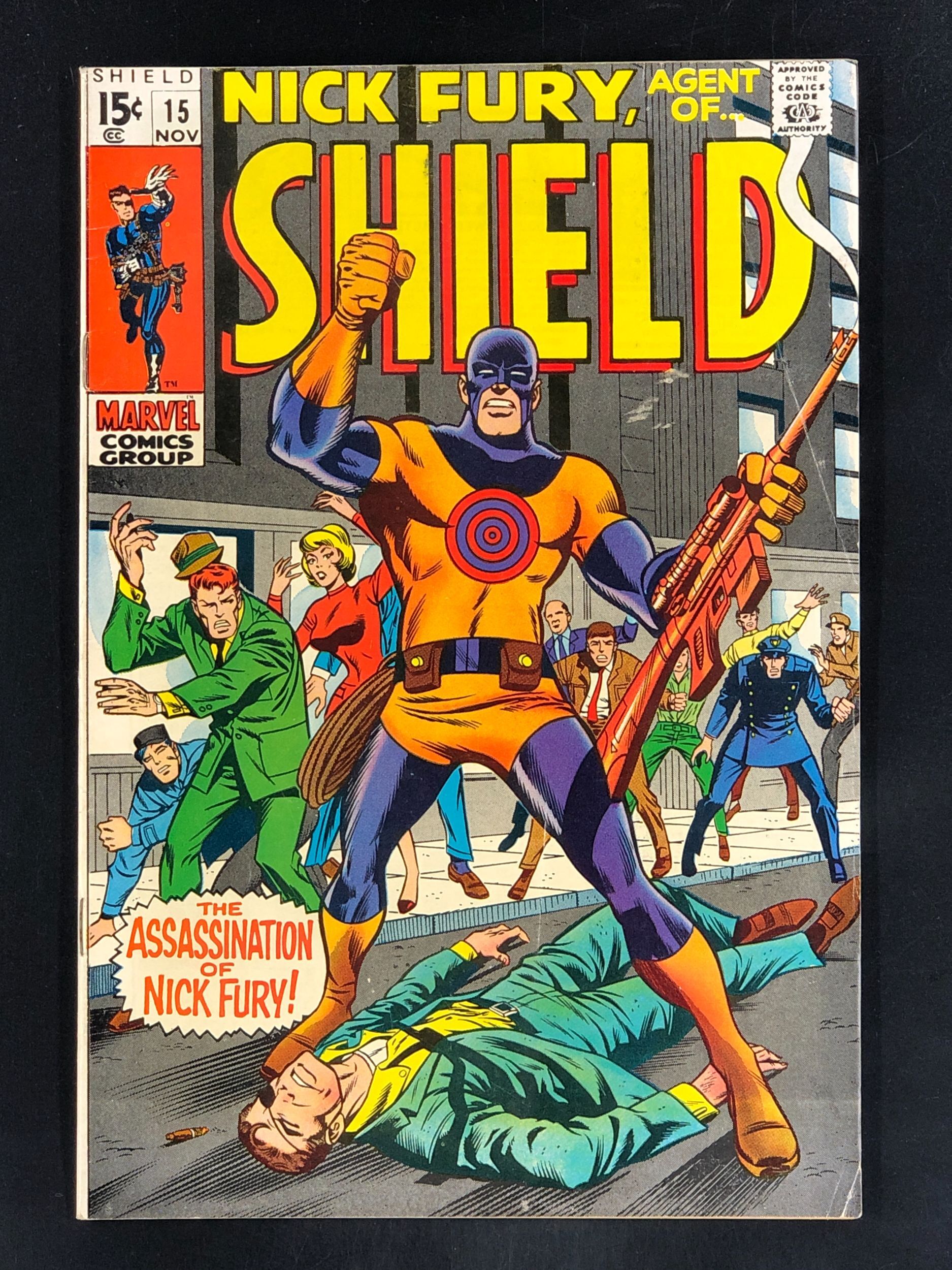 Nick Fury, Agent of SHIELD #15 (1969) FN First Appearance of Bullseye ...