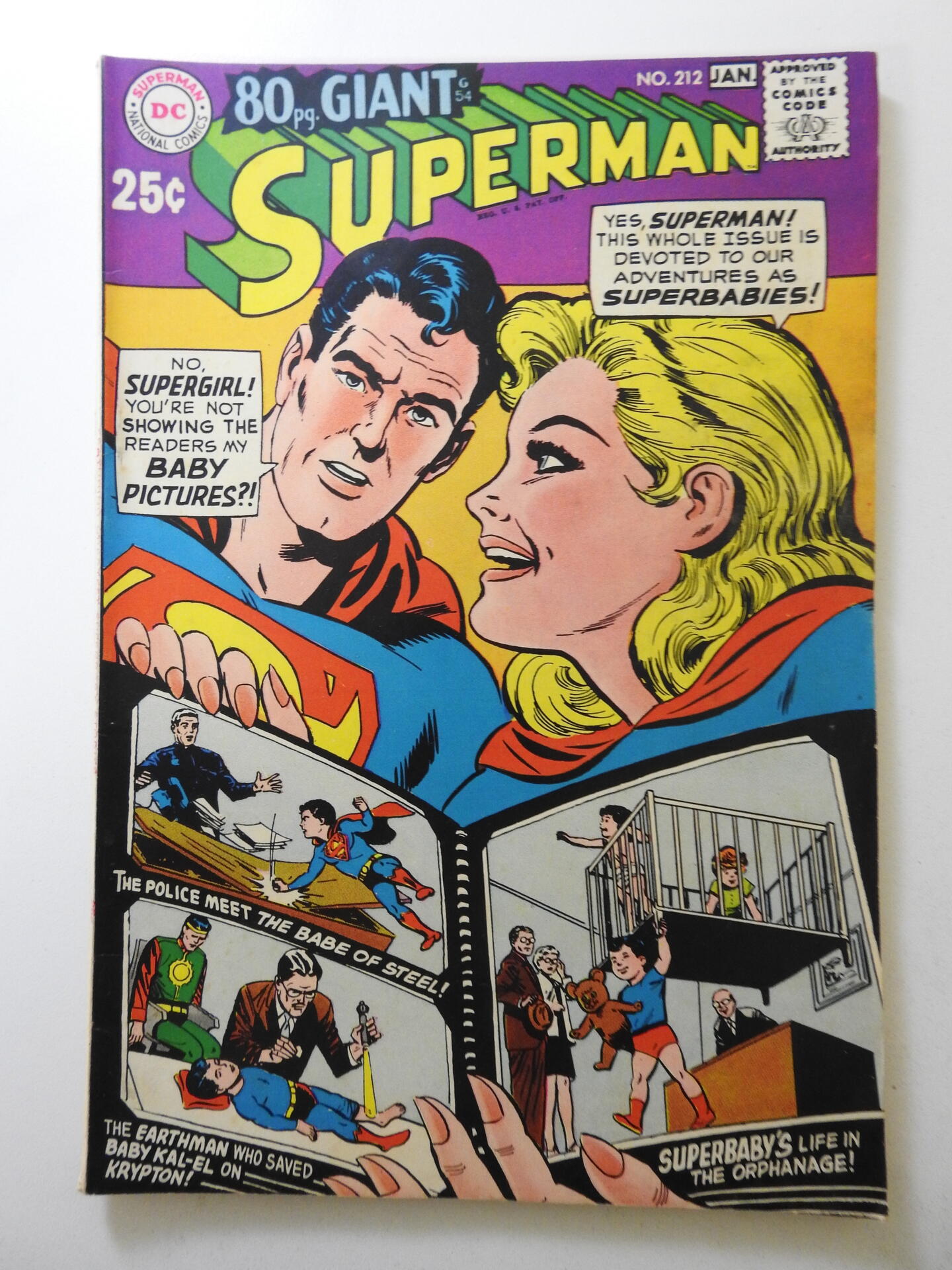 Superman #212 (1969) Solid Squarebound Spine! VF+ Condition! | Comic ...