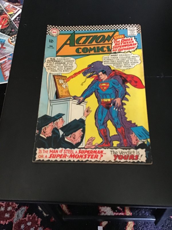 Action Comics #333 (1966) 1st Super-Dragon! Superwoman vs Superboy! VG ...