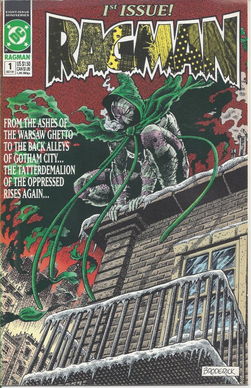 Ragman #1 (Oct 1991) - from a Warsaw ghetto to Gotham City! - DC Comics ...