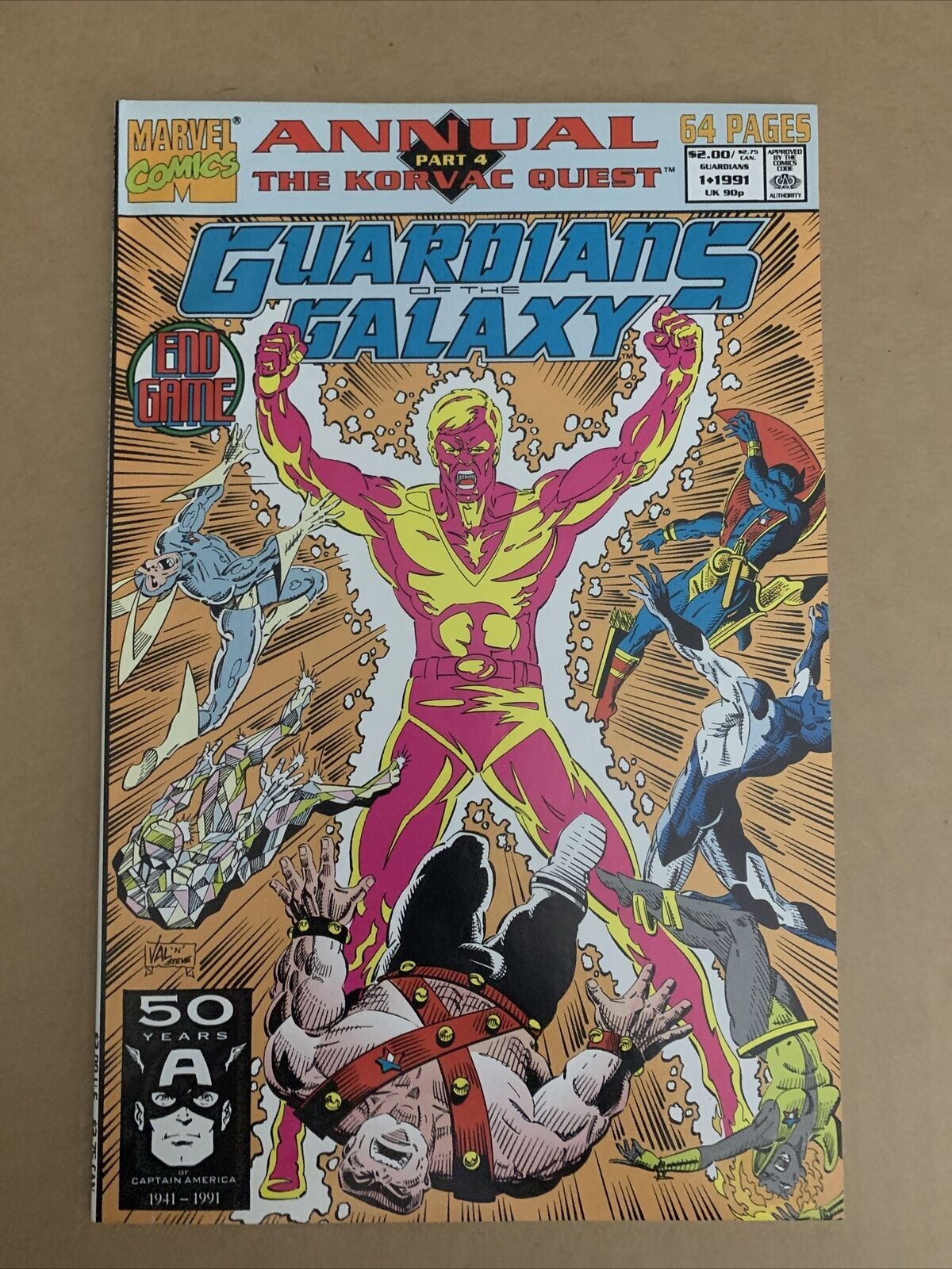 Guardians of the Galaxy Annual #1 The Korvac Quest Part 4 1991 Marvel Comics | Comic Books ...