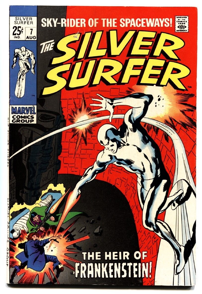 Silver Surfer #7 Comic Book 1969-Frankenstein-John Buscema ART | Comic ...