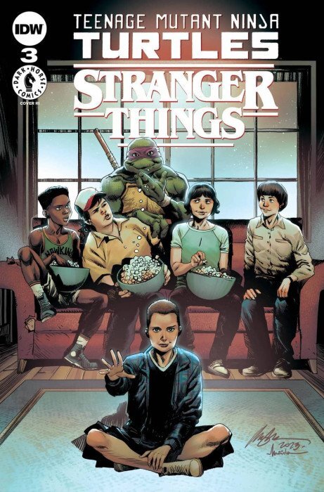 Teenage Mutant Ninja Turtles X Stranger Things #3F VF ; IDW | RI 1:50 ...