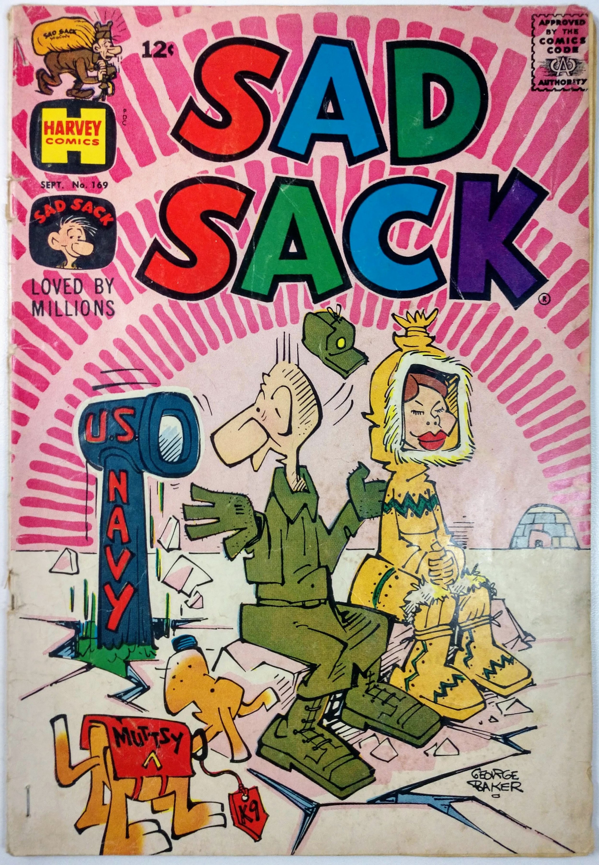 Sad Sack Comics #169 (1.0, 1965) Detached Cover | Comic Books - Silver ...