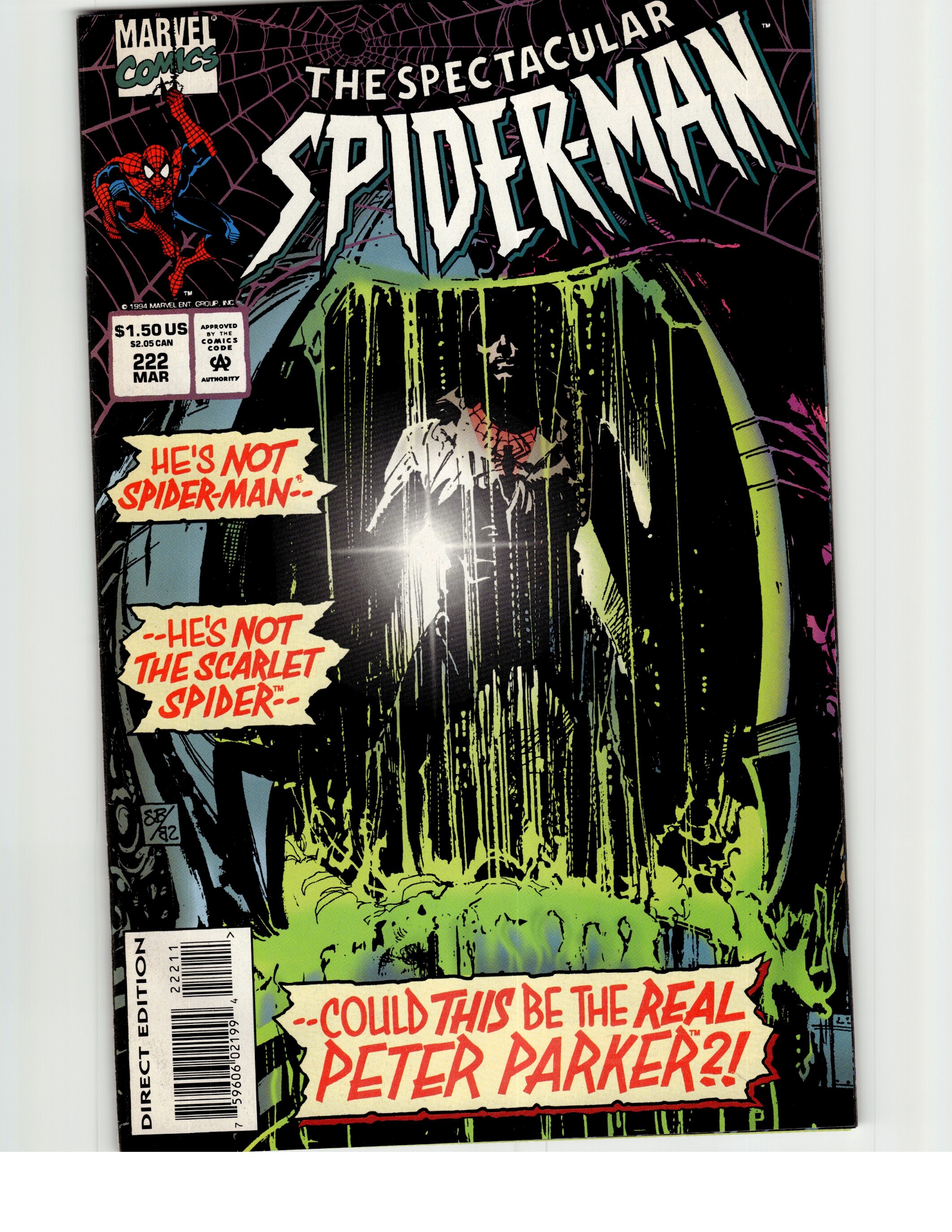 The Spectacular Spider-Man #222 (1995) Spider-Man [Key Issue] | Comic ...