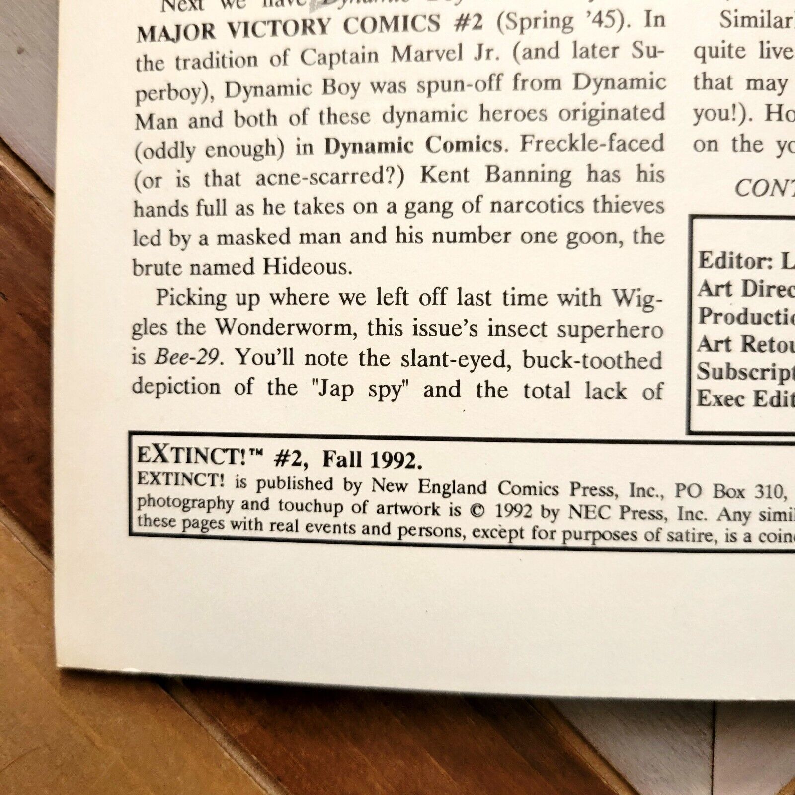 Extinct! #2 VF/NM (NEC 1991) HI-GRADE Esoteric Cover "Awful" Golden Age ...