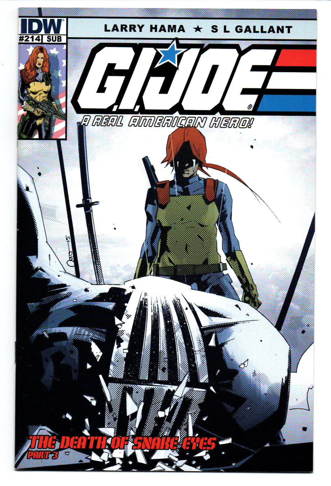GI Joe A Real American Hero #214 - Sub Cover - Death Snake Eyes- IDW ...