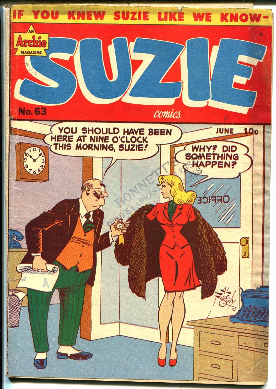 Suzie #63 1948-Archie/MLJ-spicy swimsuit-Katy Keene-Capt Tootsie ...