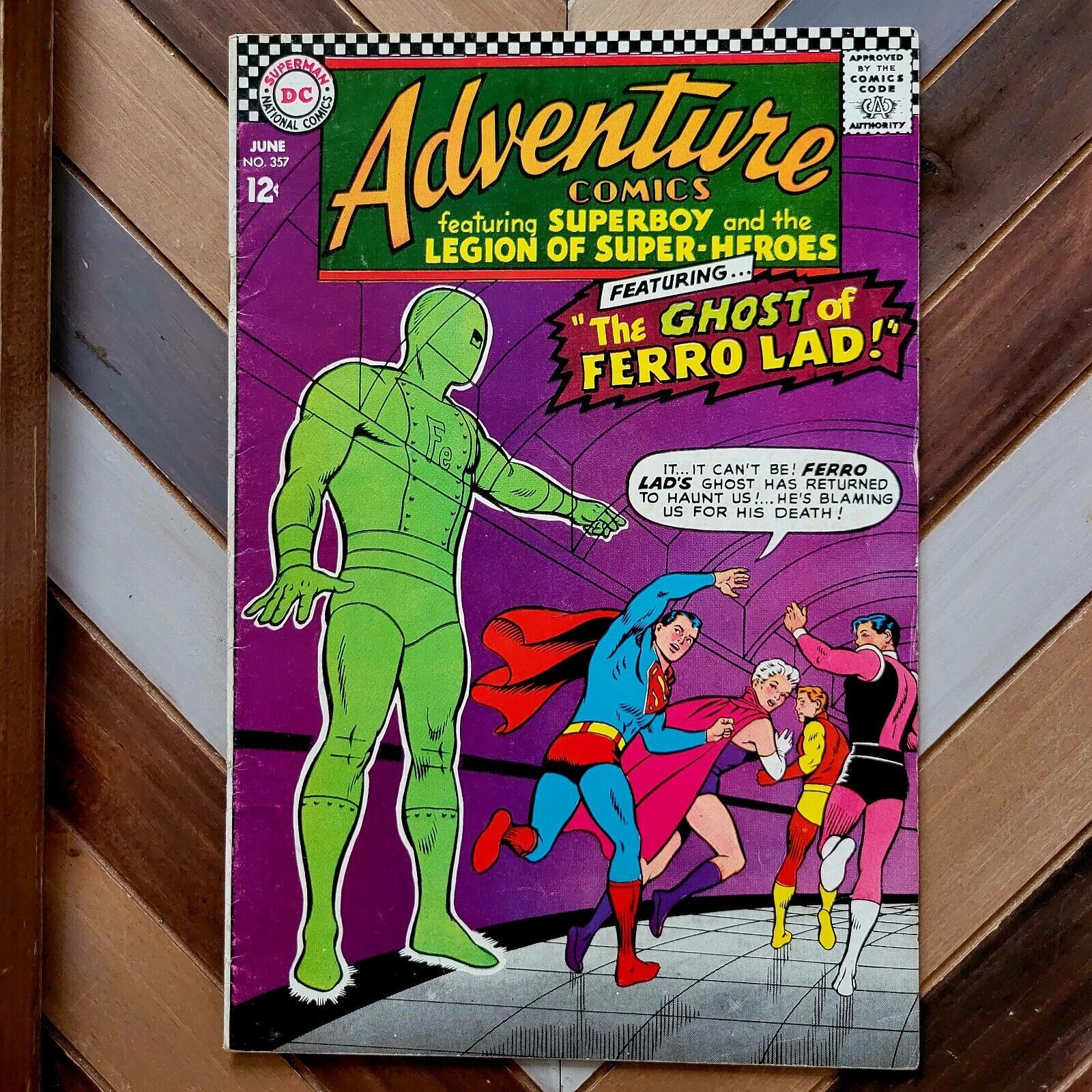 Adventure Comics #357 VG/FN (DC 1967) SUPERBOY, 1st CONTROLLERS, LEGION ...