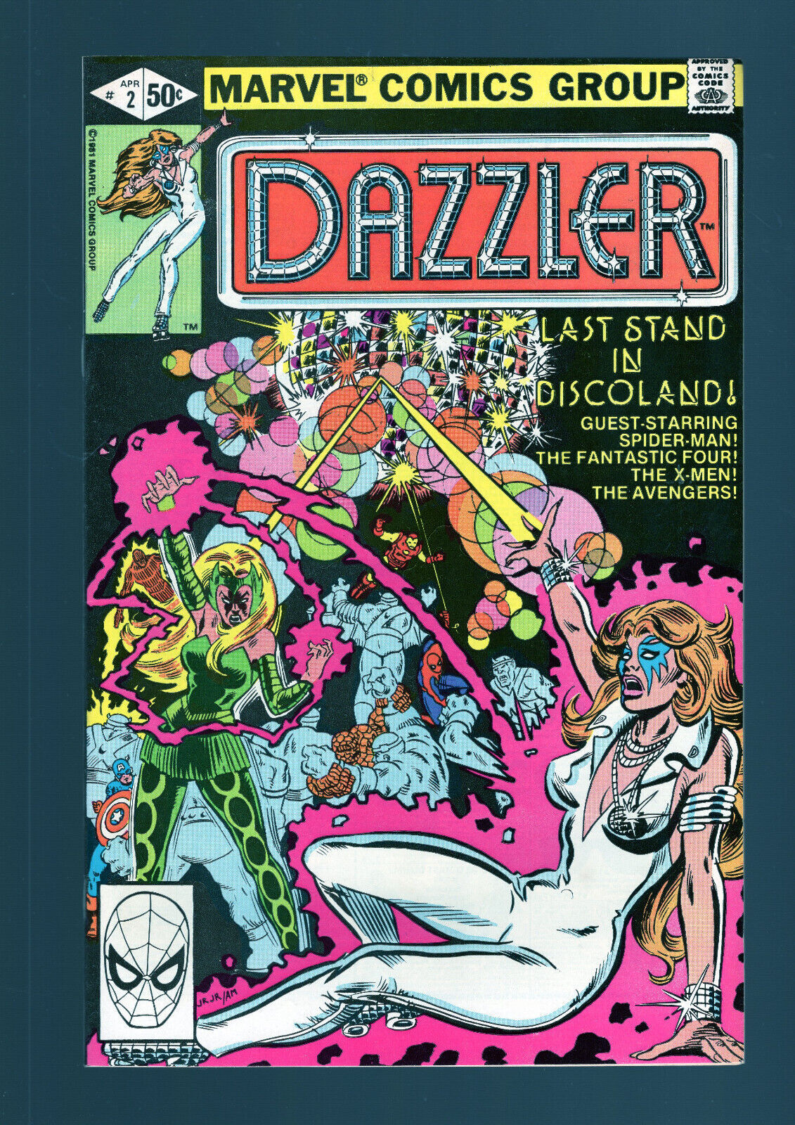Dazzler #2 - John Romita Jr. Cover Art. Tom DeFalco Story. (7.0/7.5 ...