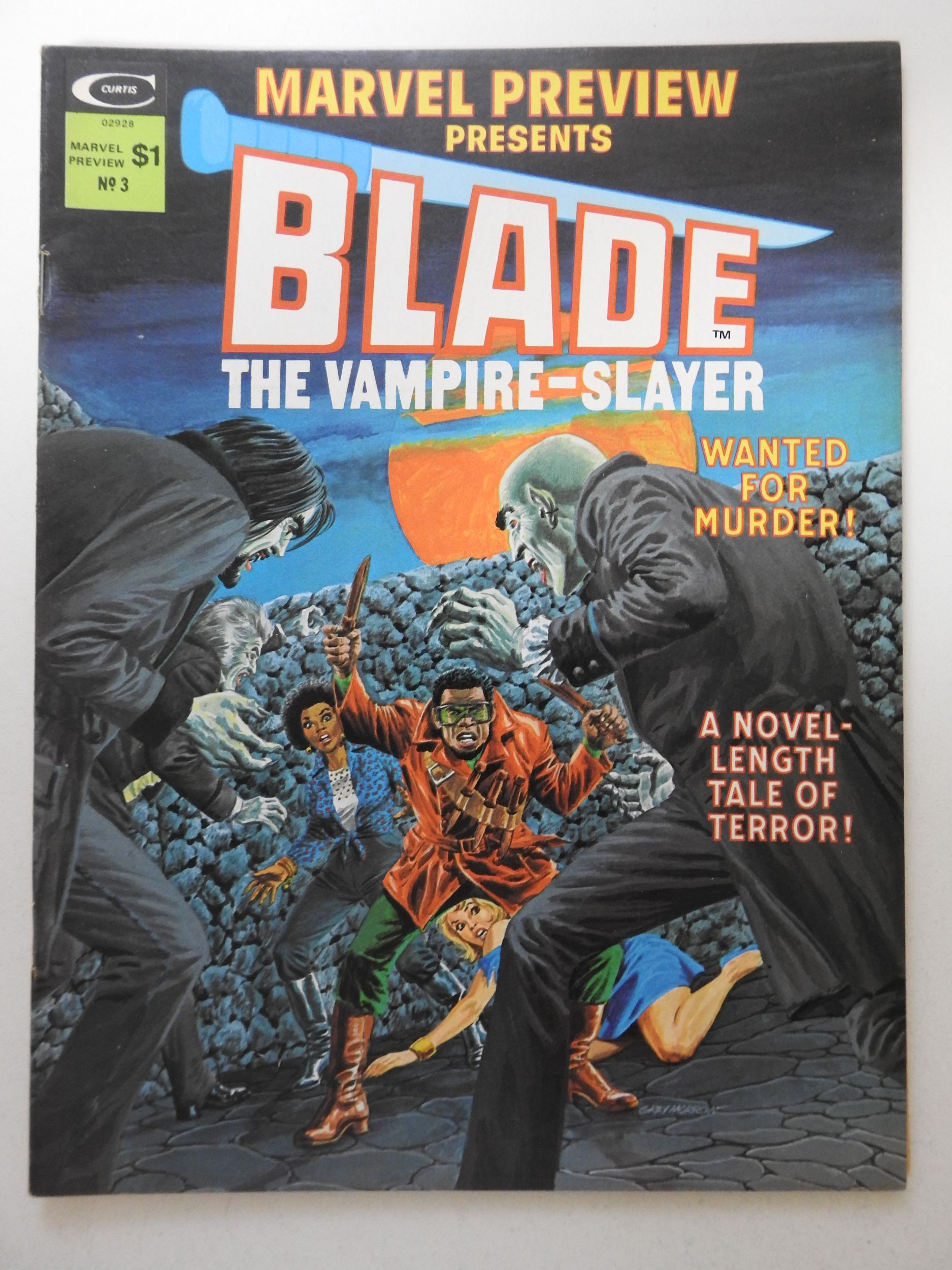 Marvel Preview #3 (1975) W/Blade The Vampire Slayer! Sharp Fine+ ...