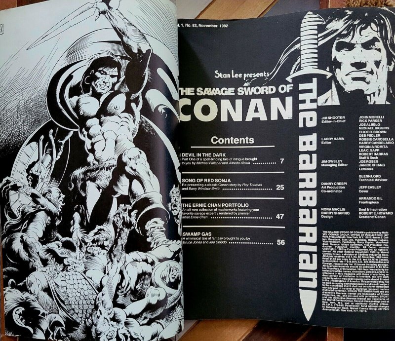 SAVAGE SWORD OF CONAN #82 VF (Marvel 1982) "Devil In The Dark" Bob ...