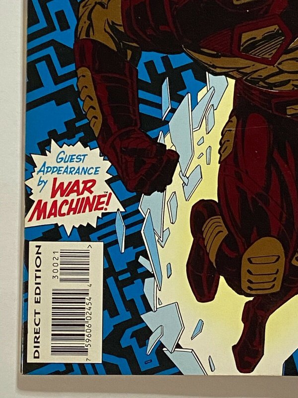 Iron Man #300 Foil Cover Debut of Iron Man's Modular Armor 1993 Marvel ...