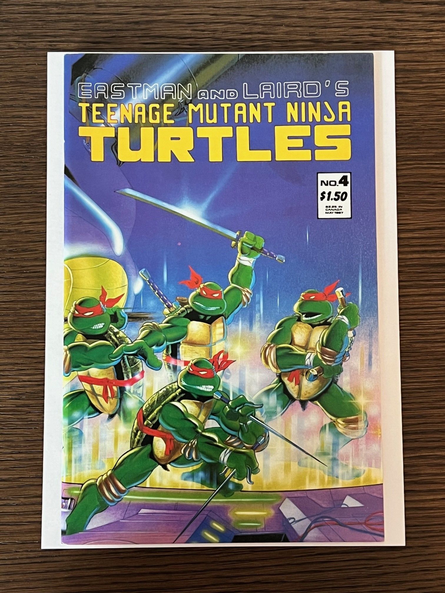 Teenage Mutant Ninja Turtles #4 Second Print Cover (1985). VF+. | Comic ...