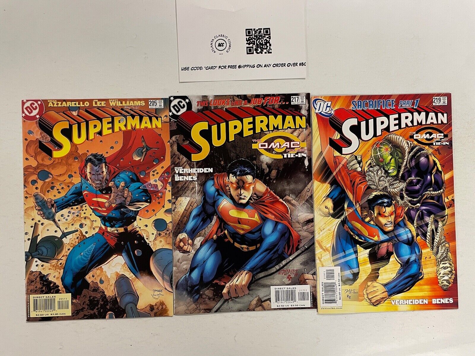 3 Superman DC Comics # 205 217 219 Superman Brainiac 74 NO10 | Comic ...