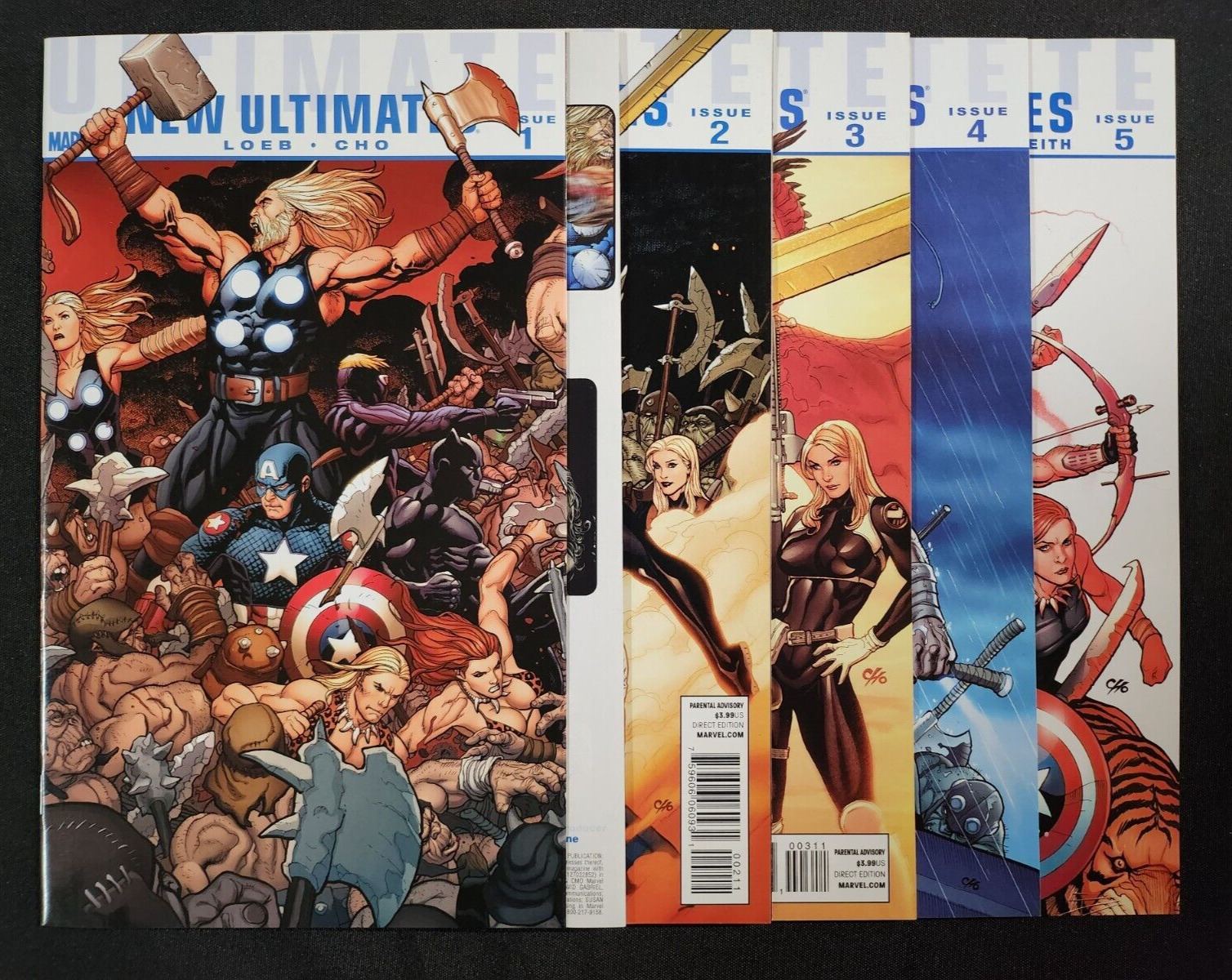 Ultimate New Ultimates 5PC LOT #1-5 - Frank Cho Covers (8.5/9.0) 2010 ...