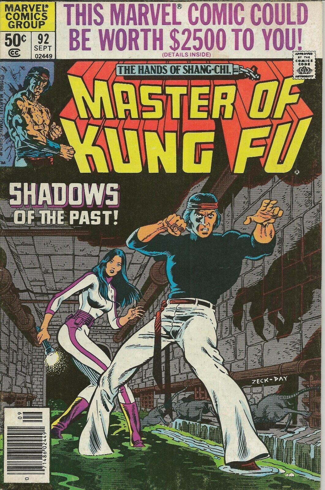Master of Kung Fu #92 ORIGINAL Vintage 1980 Marvel Comics Shang-Chi ...