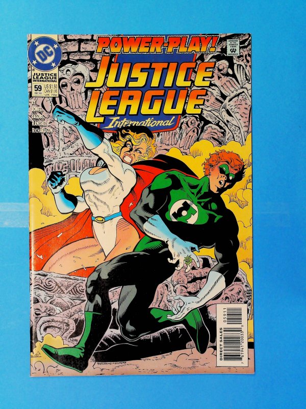 Justice League International #59 DC Bullet Logo Corner Box Variant ...