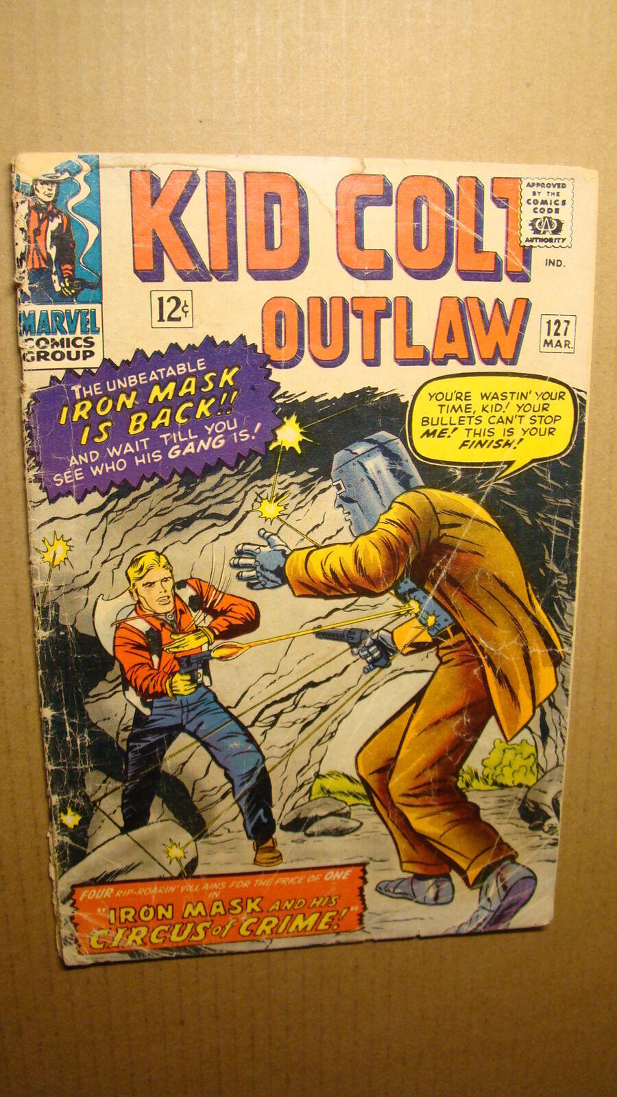 KID Colt 127 *Reader Copy* VS Iron Mask Circus Crime Outlaw Two-Gun KID ...