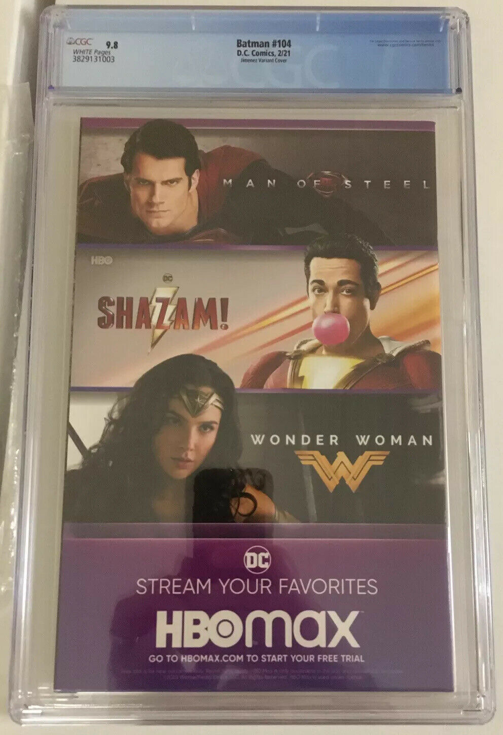 Batman #104 1:25 Jimenez Variant CGC 9.8 NM+/MT Barbara Gordon Tynion ...