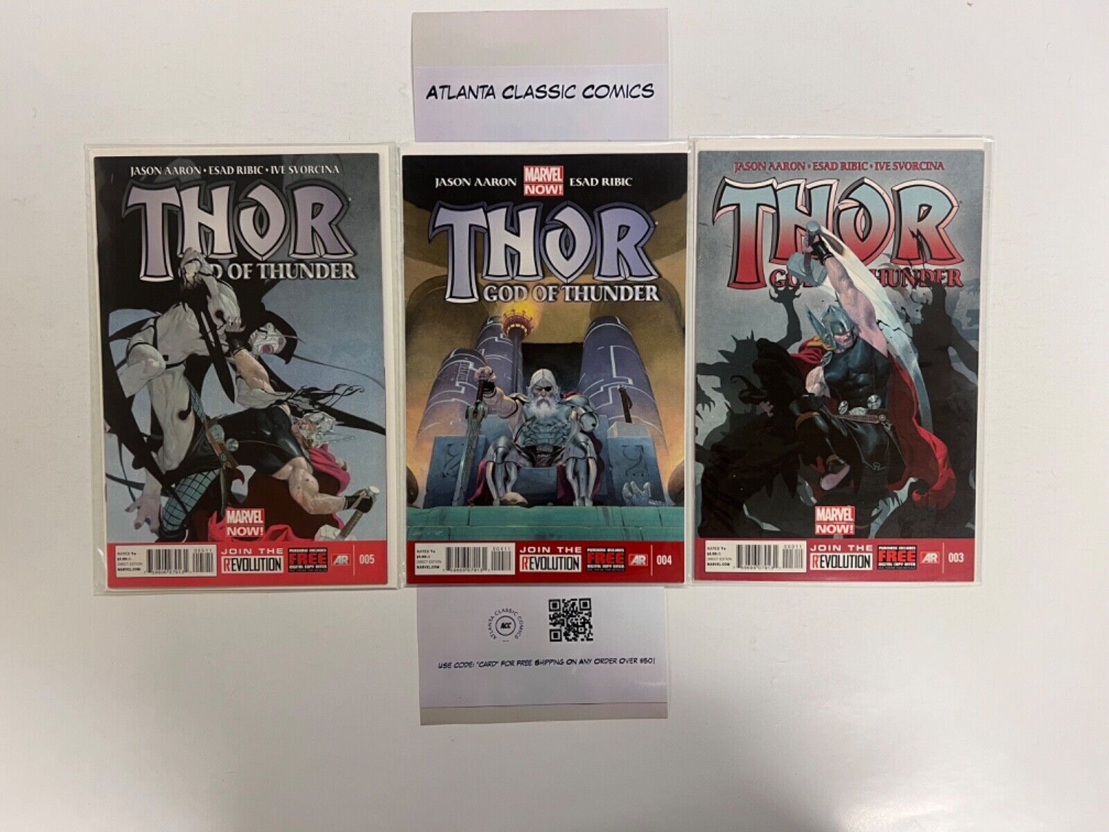3 Thor Marvel Comic Books # 3 4 5 Hulk Avengers Defenders Spiderman 37 ...