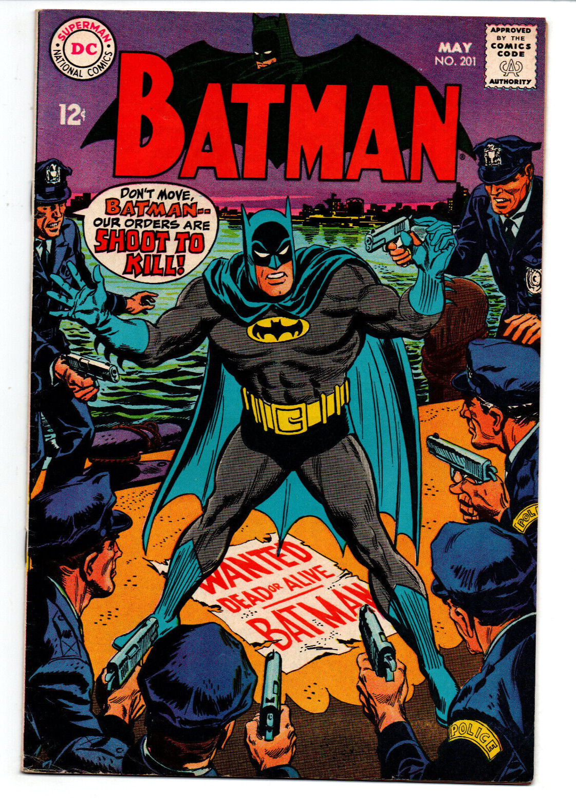 Batman #201 - 1st Gangland Guardians - Joker - Carmine Infantino - 1968 ...