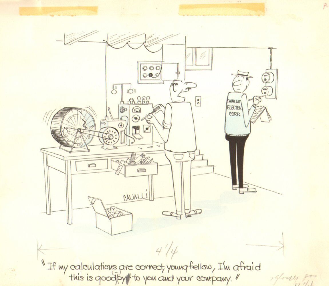 Inventory Making an Electric Machine - True 1952 art by Dick Cavalli ...