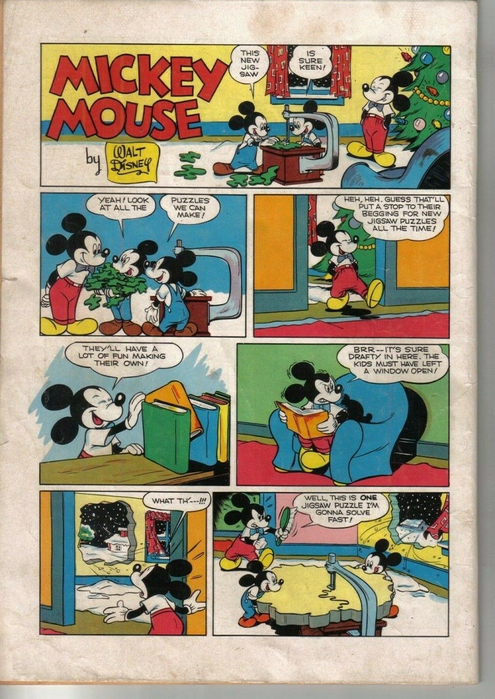 DELL Walt Disney Mickey Mouse #261 Golden Age 1950 W: UNK A: Jim Pabian ...