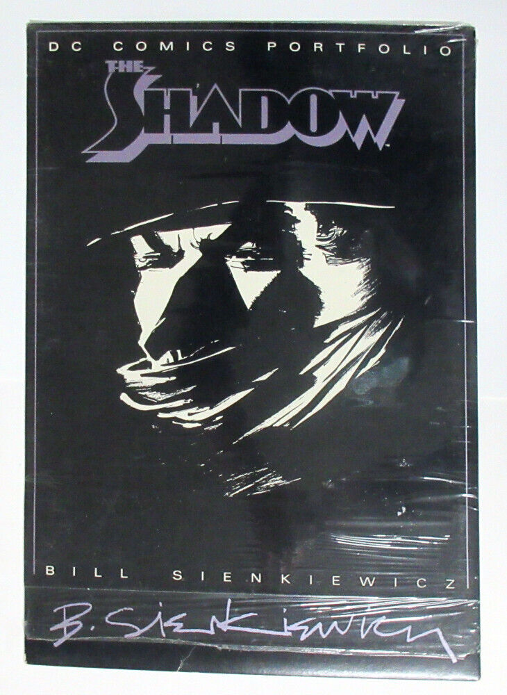 ② The Shadow Bill Sienkiewicz OPENED Portfolio Folder Book 1987 DC ...