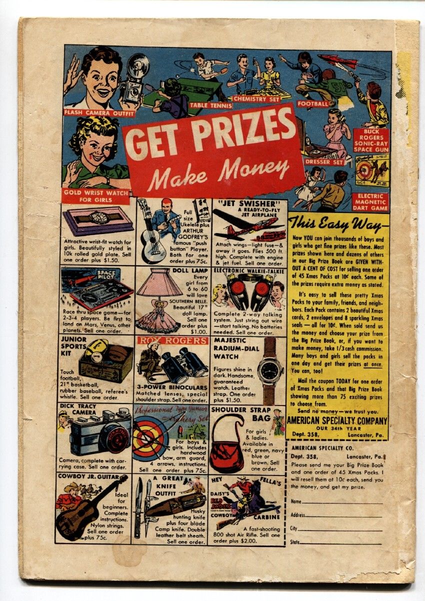 Manhunt #13 Pre-code - Frank Frazetta - LB Cole - Golden-Age Comic Book ...