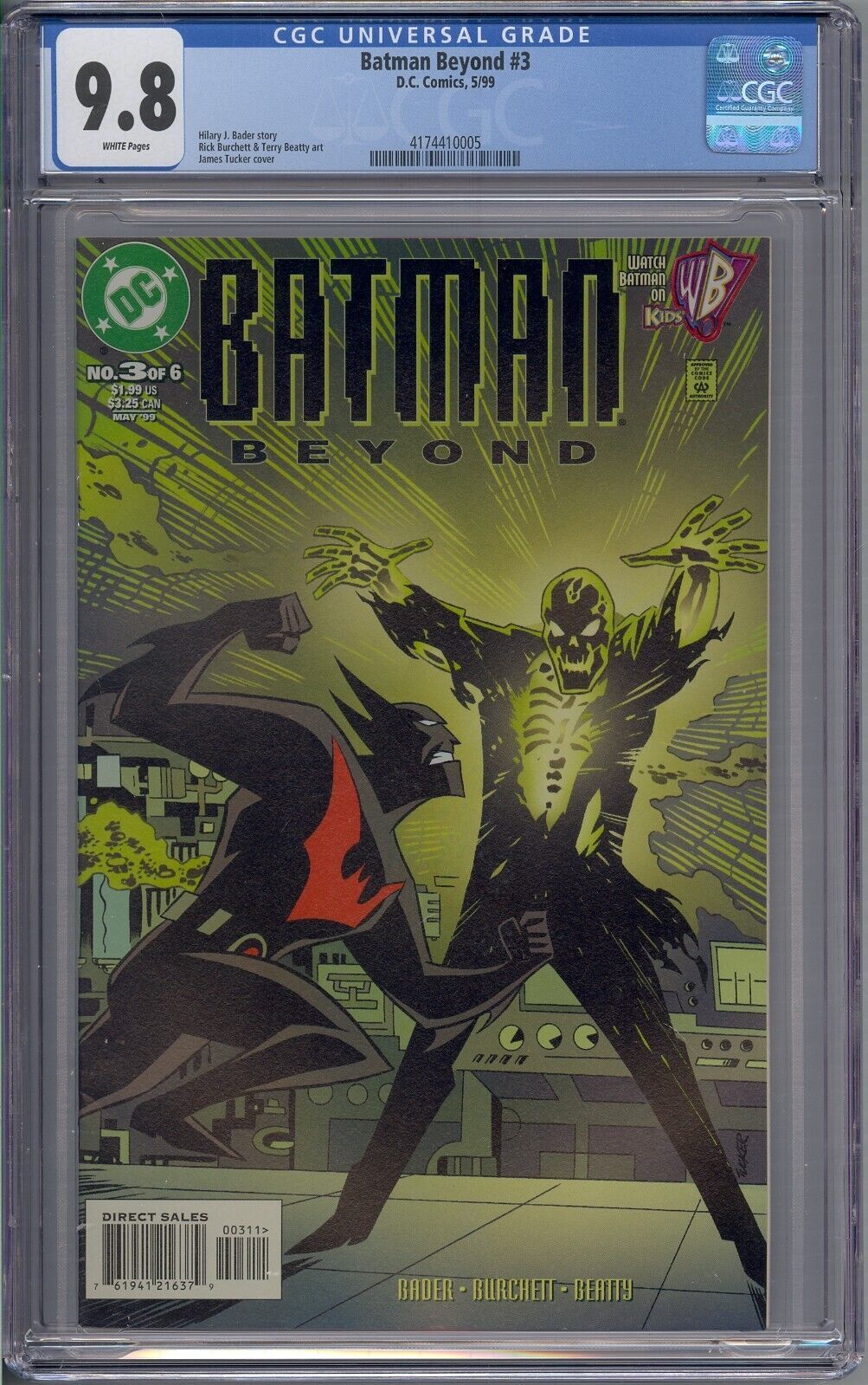 Batman Beyond #3 CGC 9.8 First Series 1st Blight | Comic Books - Modern ...