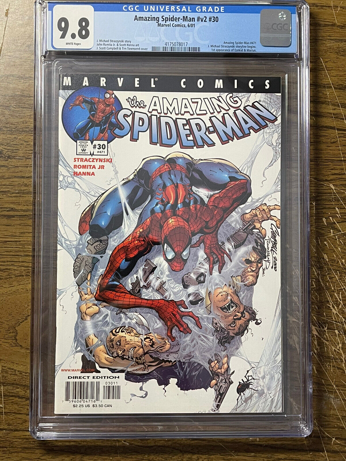 Amazing Spider-Man V2 #30 cgc 9.8 1st appearance Ezekiel & Morlun ...