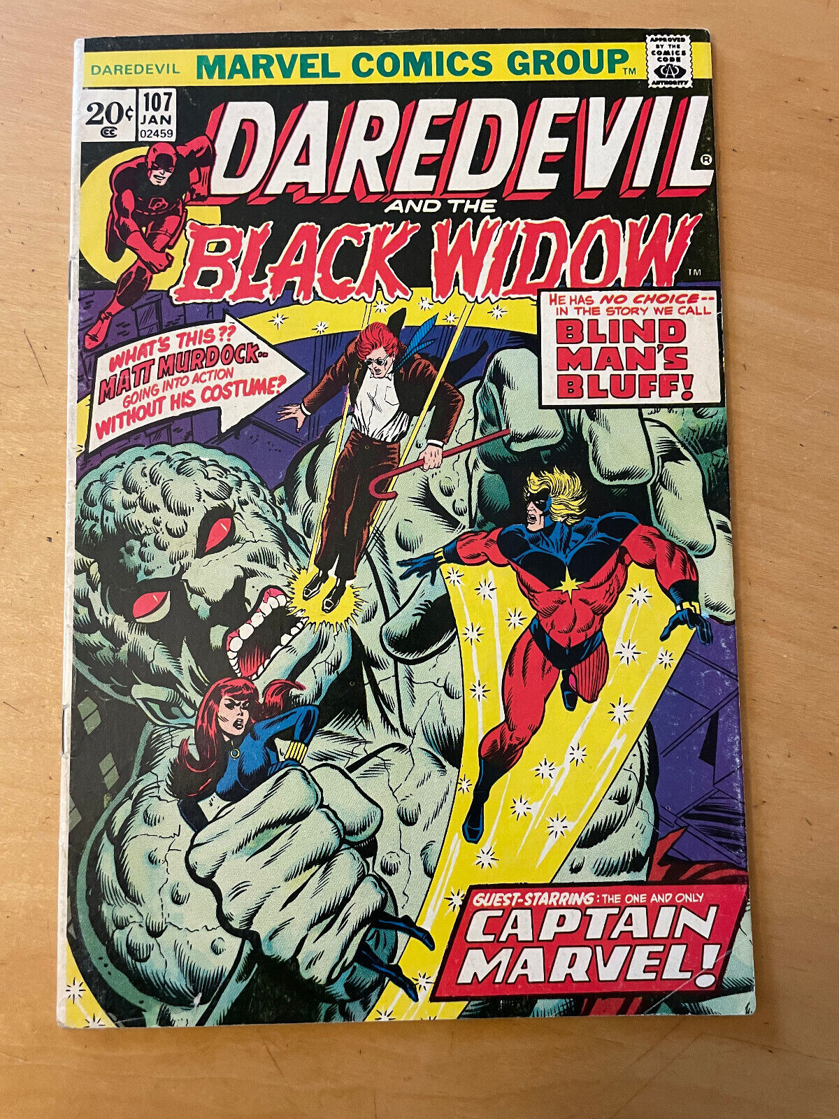 Daredevil & the Black Widow 107 Starlin, Moondragon, Thanos Captain ...