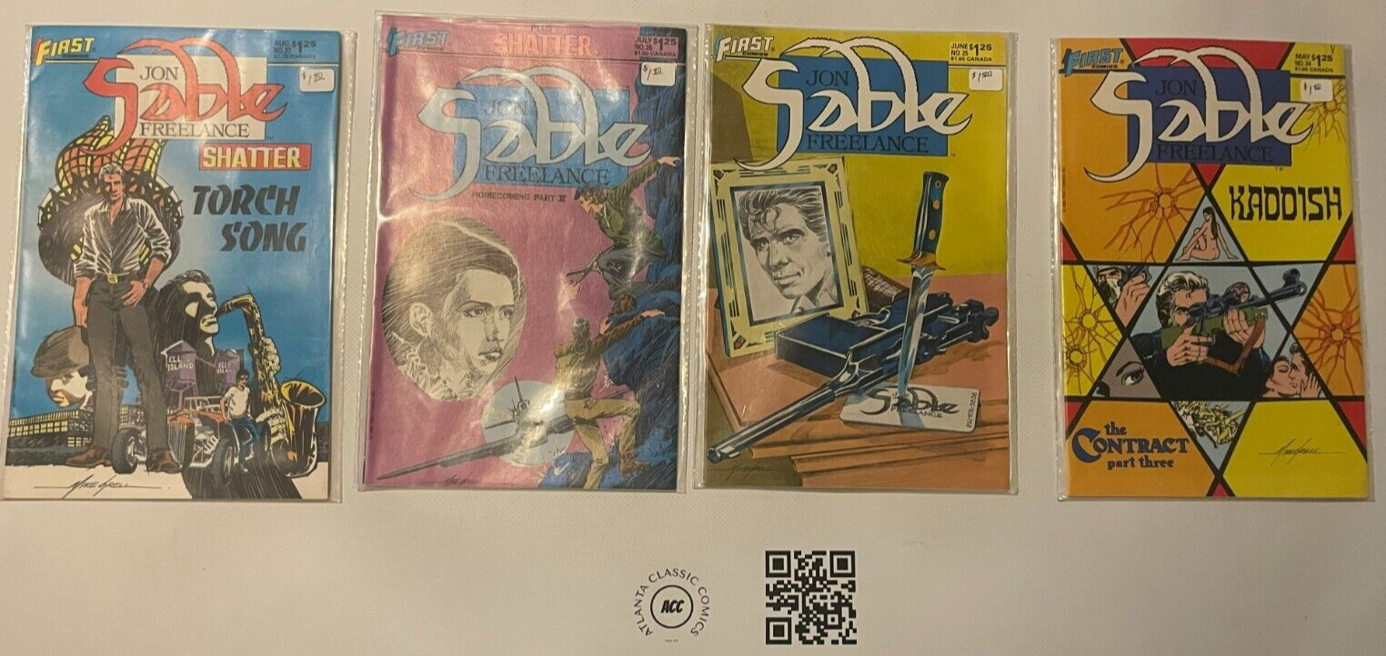 4 John Sable Freelance First Comics Comic Books # 24 25 26 27 20 MT2 ...