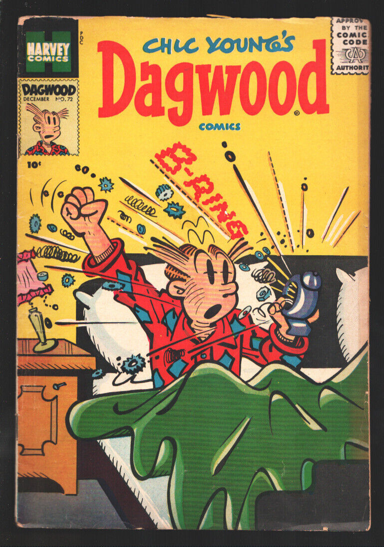 Dagwood 72 1956-Harvey-Blondie appears-Chic Young's famous comic-VG+ ...