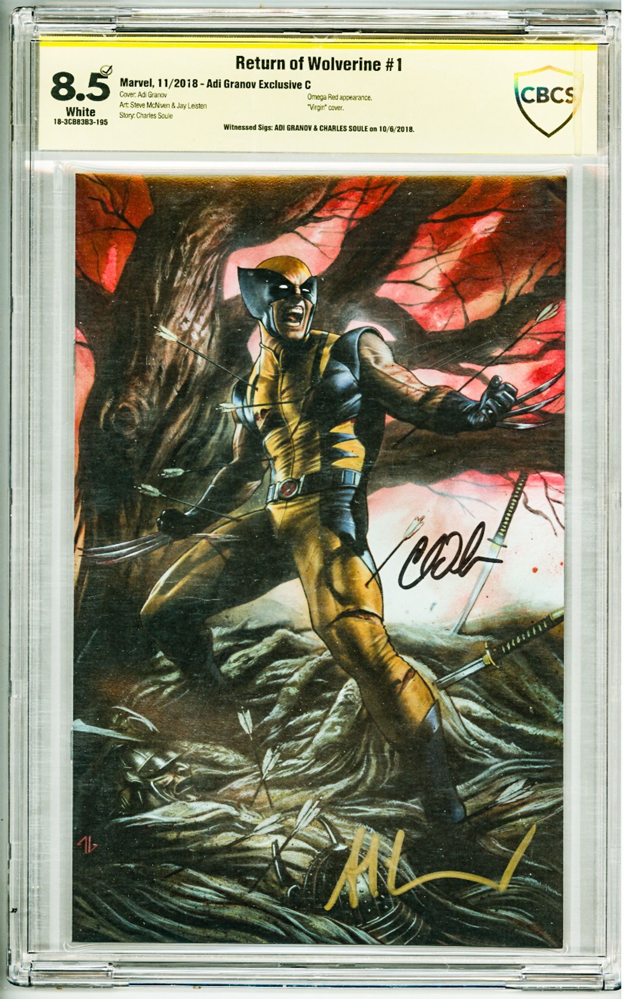 Return of Wolverine #1 (2018) CBCS Signature 8.5! Signed by Granov ...