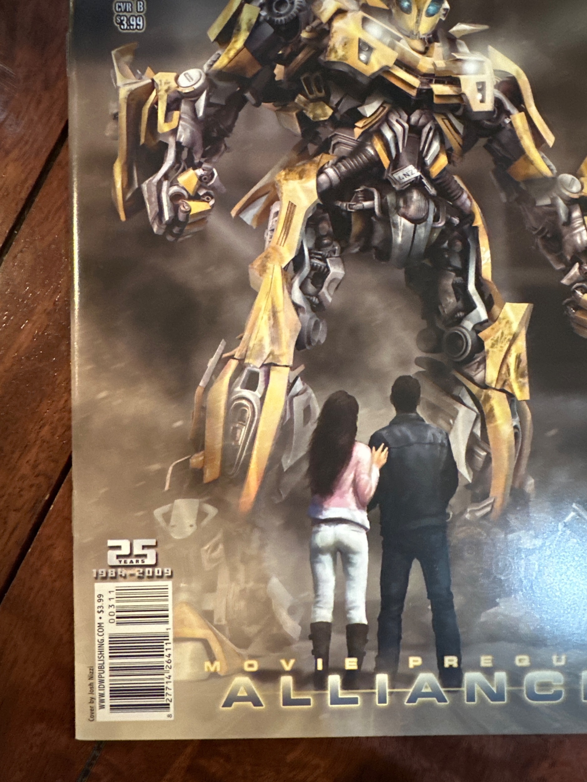 Transformers: Revenge of the Fallen Movie Prequel: Alliance #3 Cover B ...