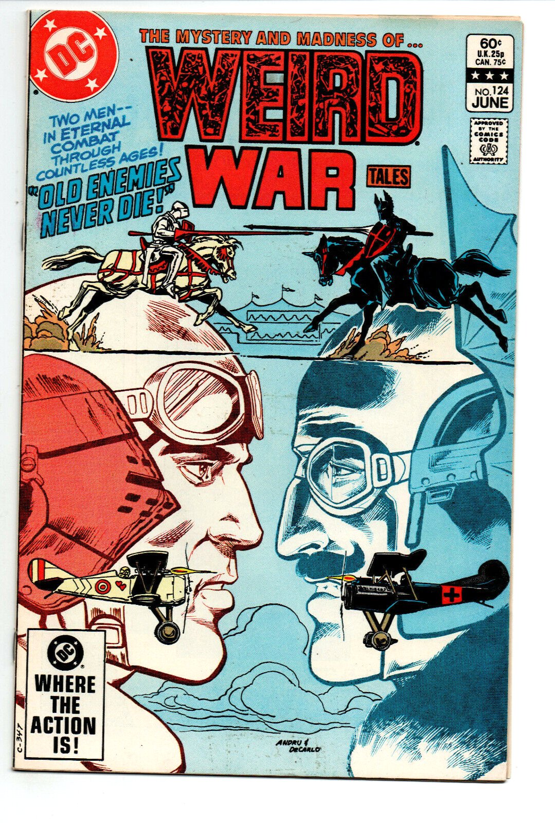 Weird War Tales #124 Last Issue - Military Horror - 1983 - FN/VF ...