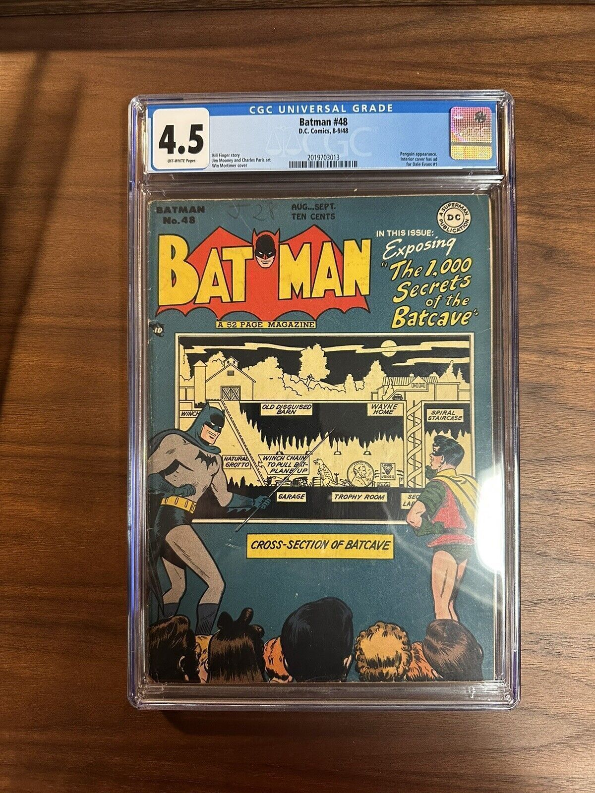 Batman #48 CGC 4.5 The 1000 Secrets of the Batcave! DC Comics 1948 ...