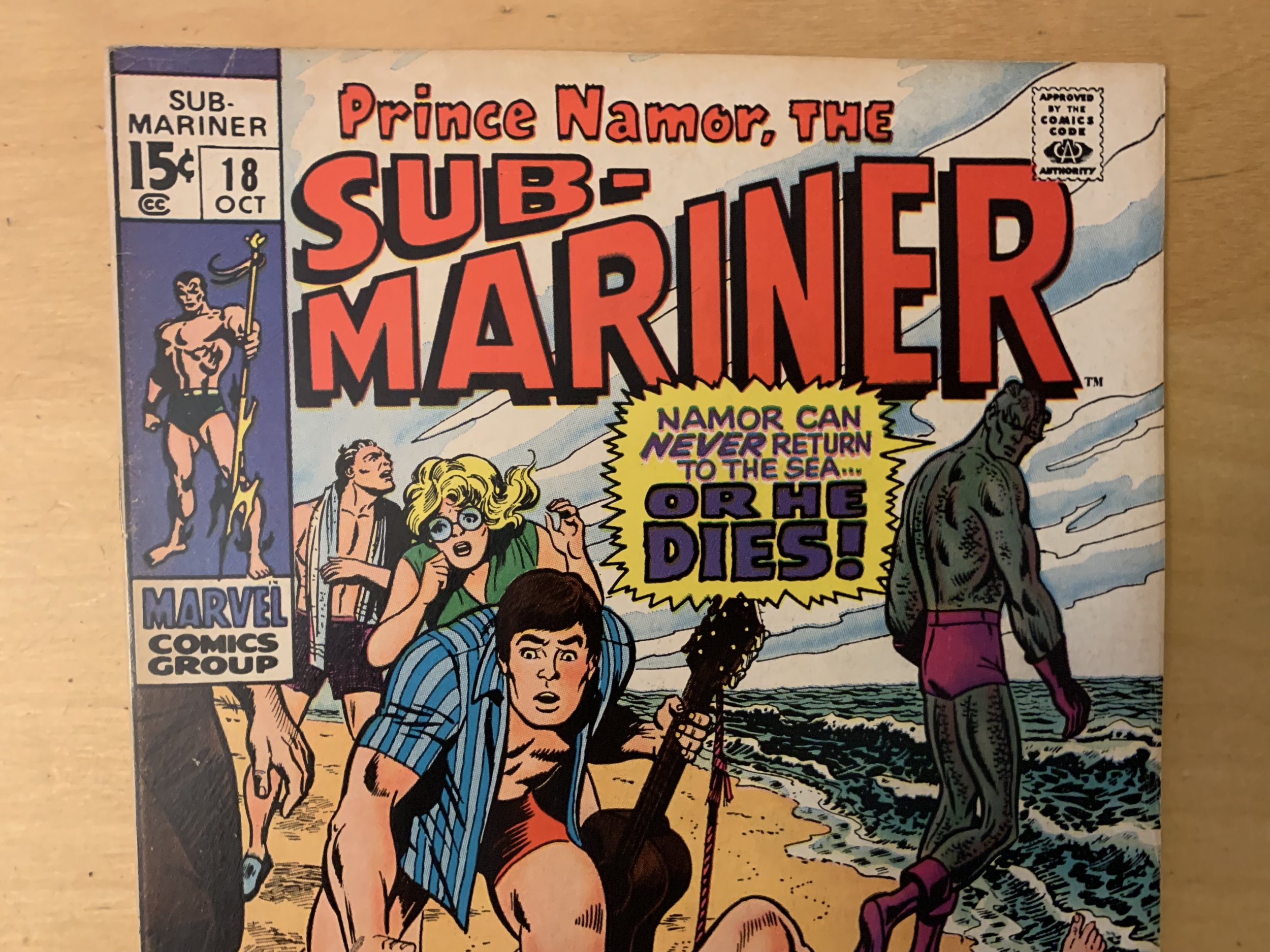 SUB Mariner 18, SEE Pics for Grade, 1st Print, 1969, Triton, Prince Namor [E] | Comic Books ...