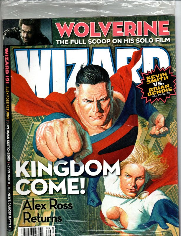 Wizard Magazine #191 -Alex Ross- Superman - Powergirl - polybag open ...