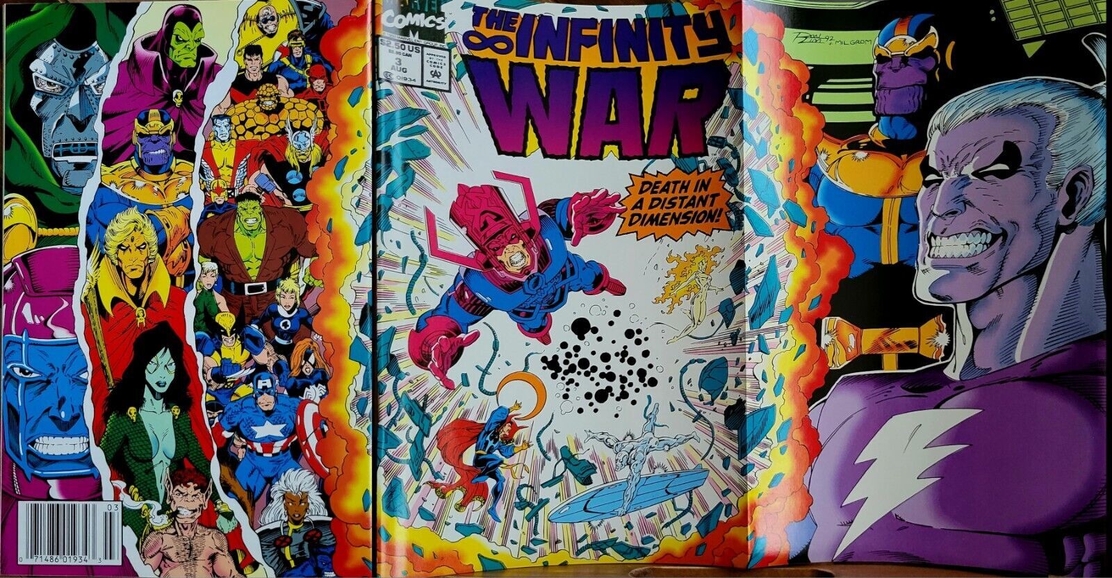 Infinity WAR #3 NM- (Marvel 1992) Ft Galactus, DR Strange, & Silver ...