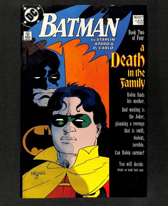 Batman #427 Death in the Family Part Two! | Full Runs & Sets, DC Comics ...