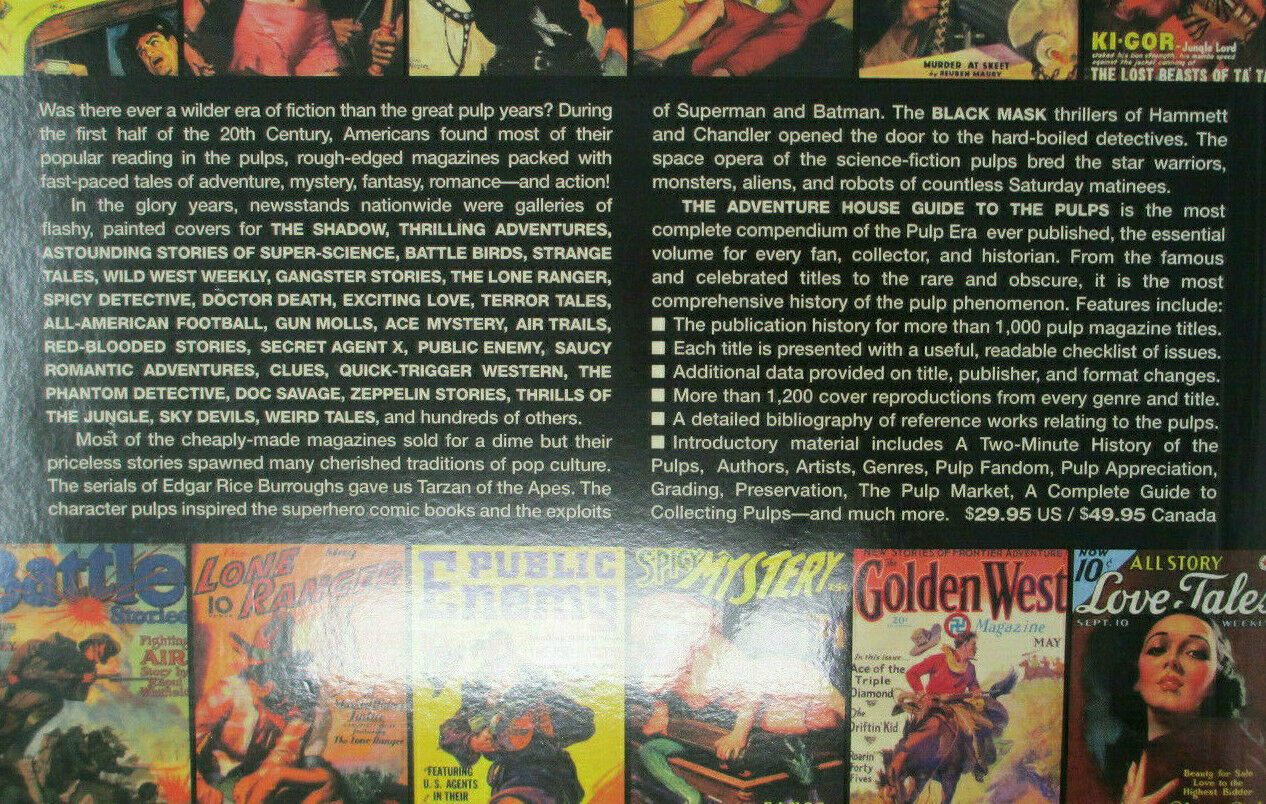 Adventure House Guide to the Pulps Checklist of the Pulp Magazine Era ...