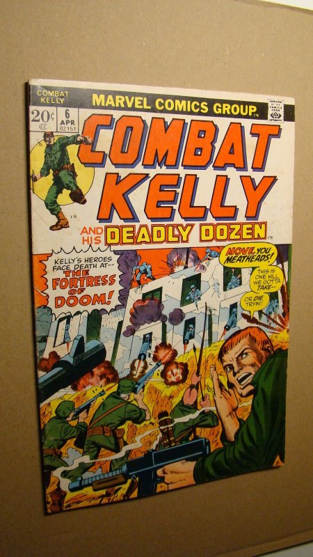 Combat Kelly 6 *Solid Copy* Deadly Dozen VS Luftwaffe 1972 Marvel WAR ...
