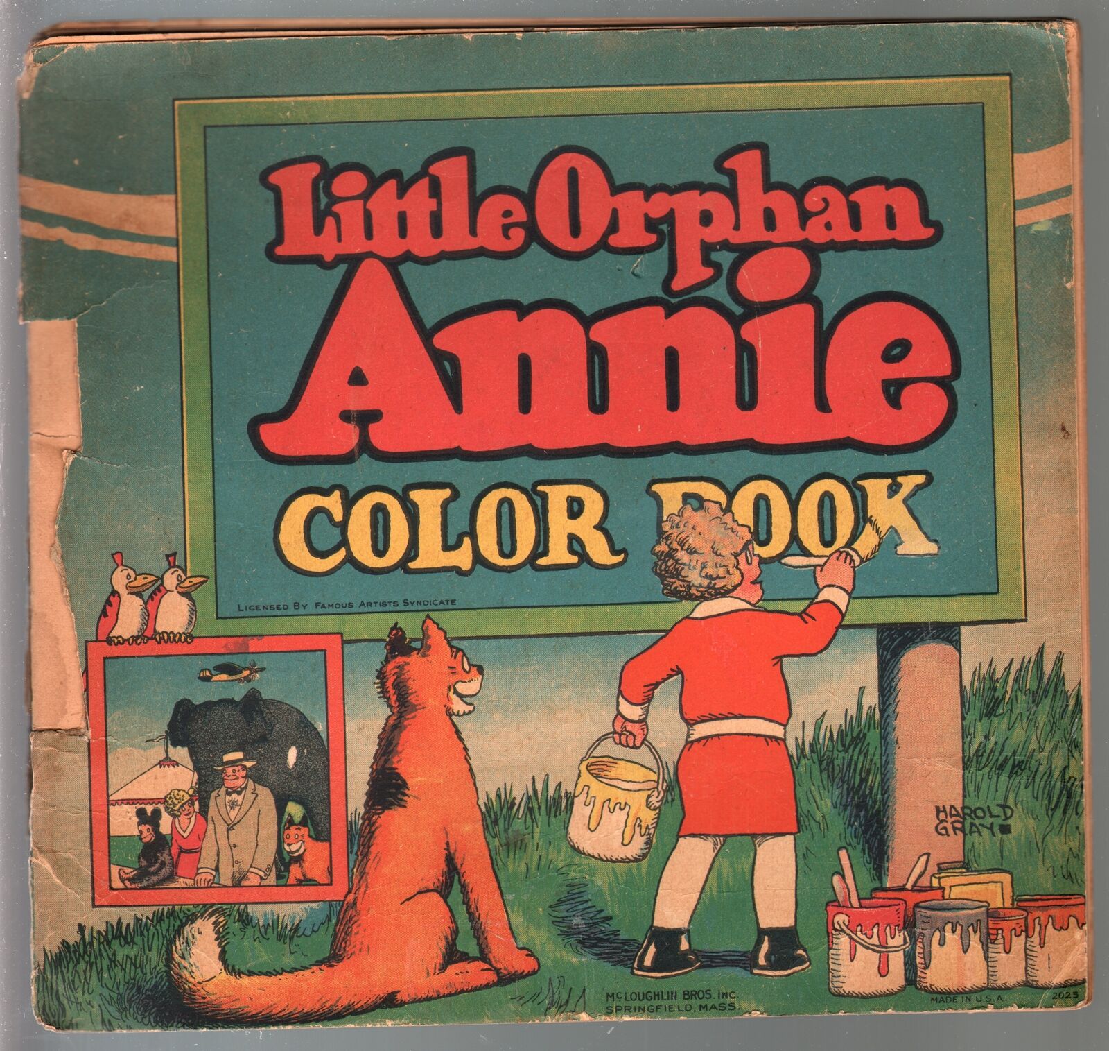 Little Orphan Annie Color Book #2035 1930-Harold Gray art-P/FR | Comic ...