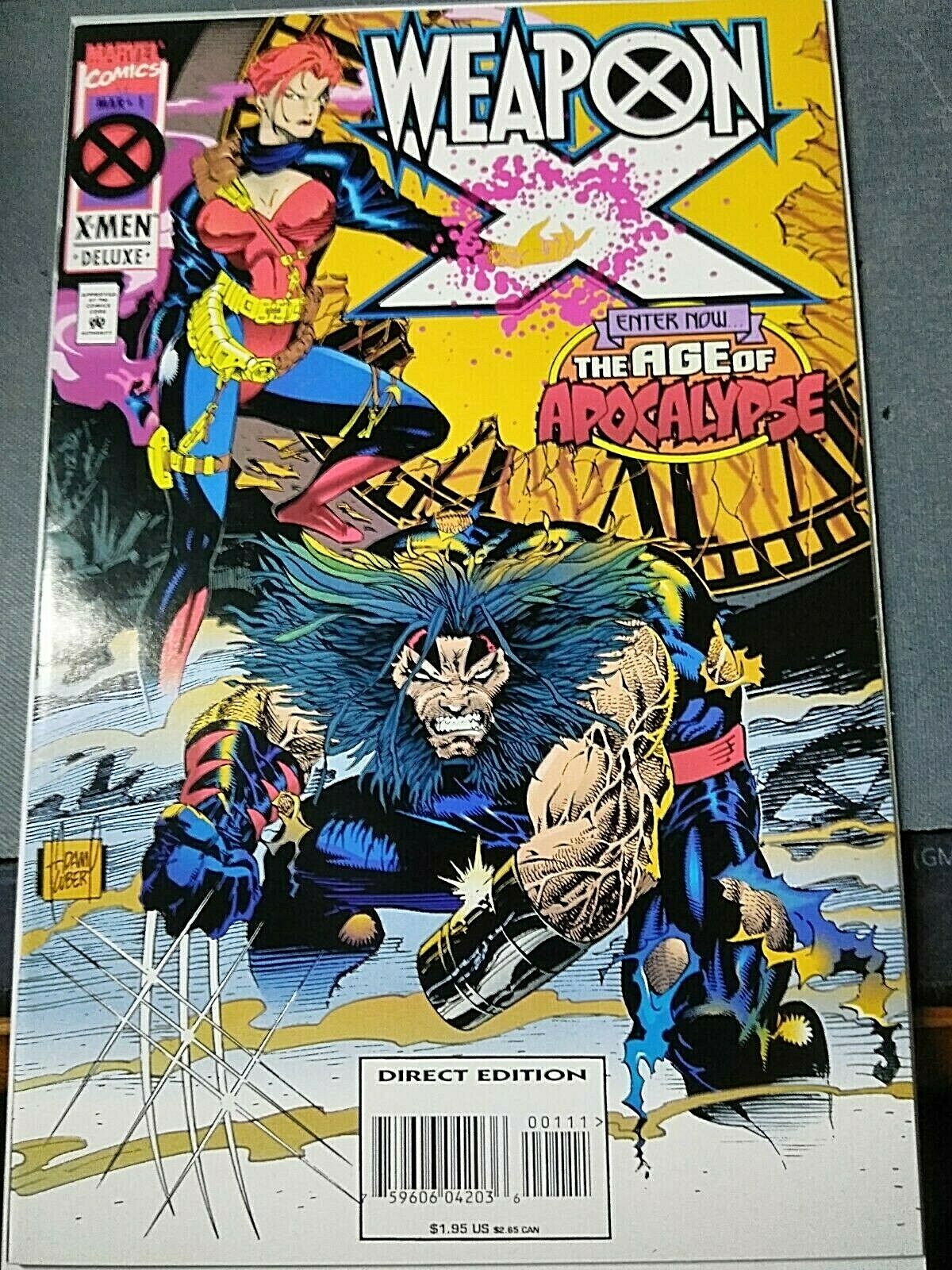 Weapon X #1 (Jan 1995) Adam Kubert Cover High Grade | Comic Books ...
