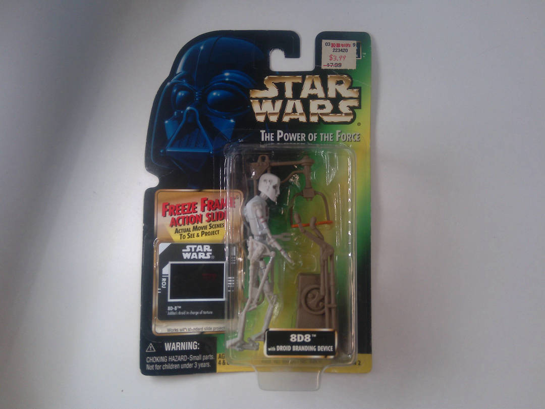 Star Wars Power of the Force 8D8 with Droid Branding Device NIB Action ...