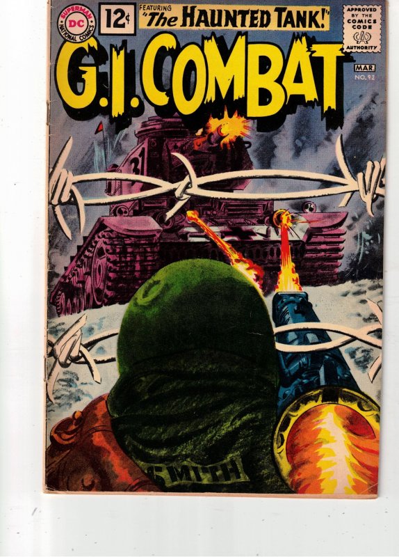 G.I. Combat #92 (1962) Mid-High-Grade FN+ Grey-Tone Haunted Tank Oregon CERT! | Comic Books ...